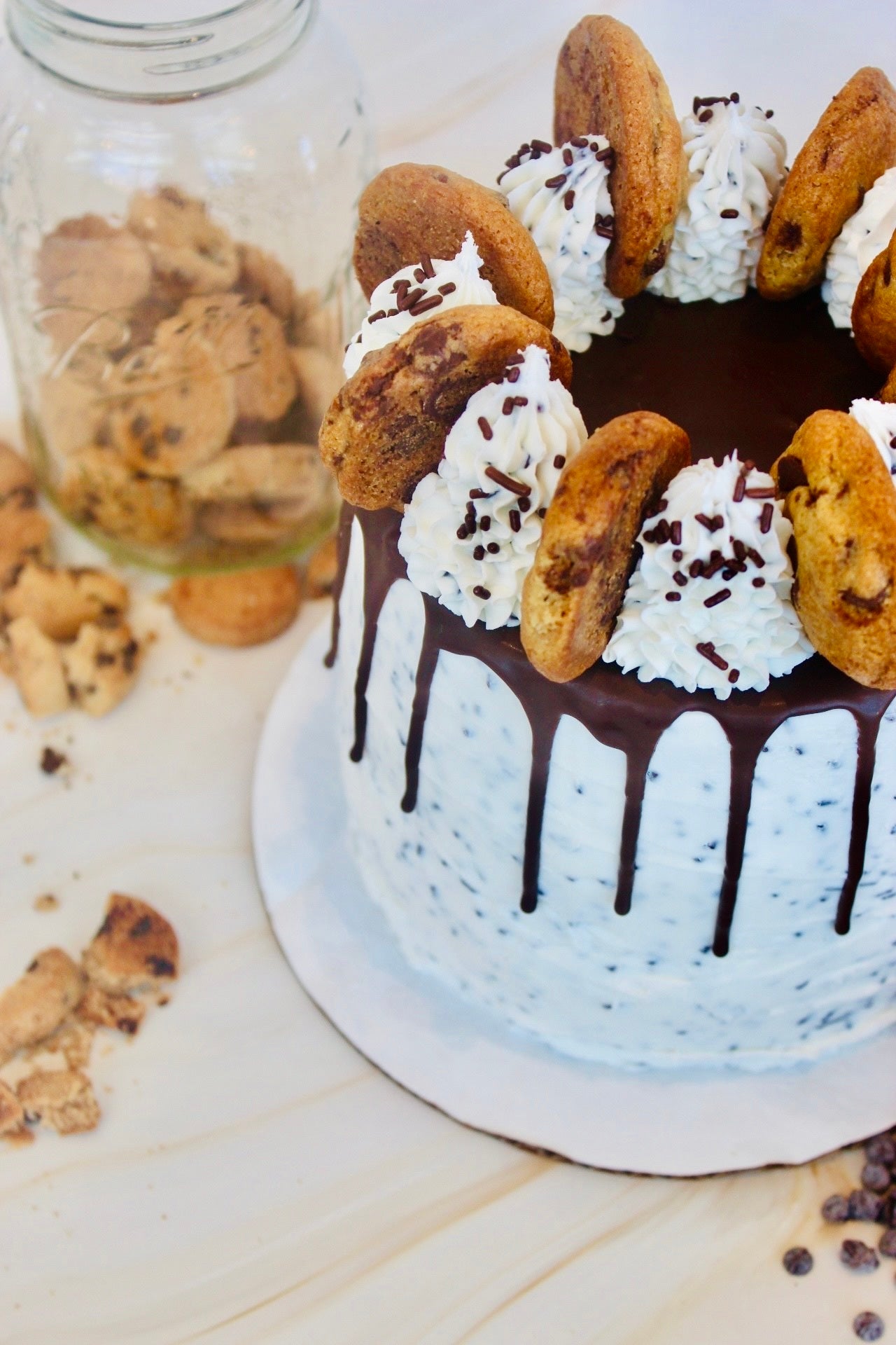 Chocolate Chip Edible Cookie Dough Cake | FrogLegs KCA LLC